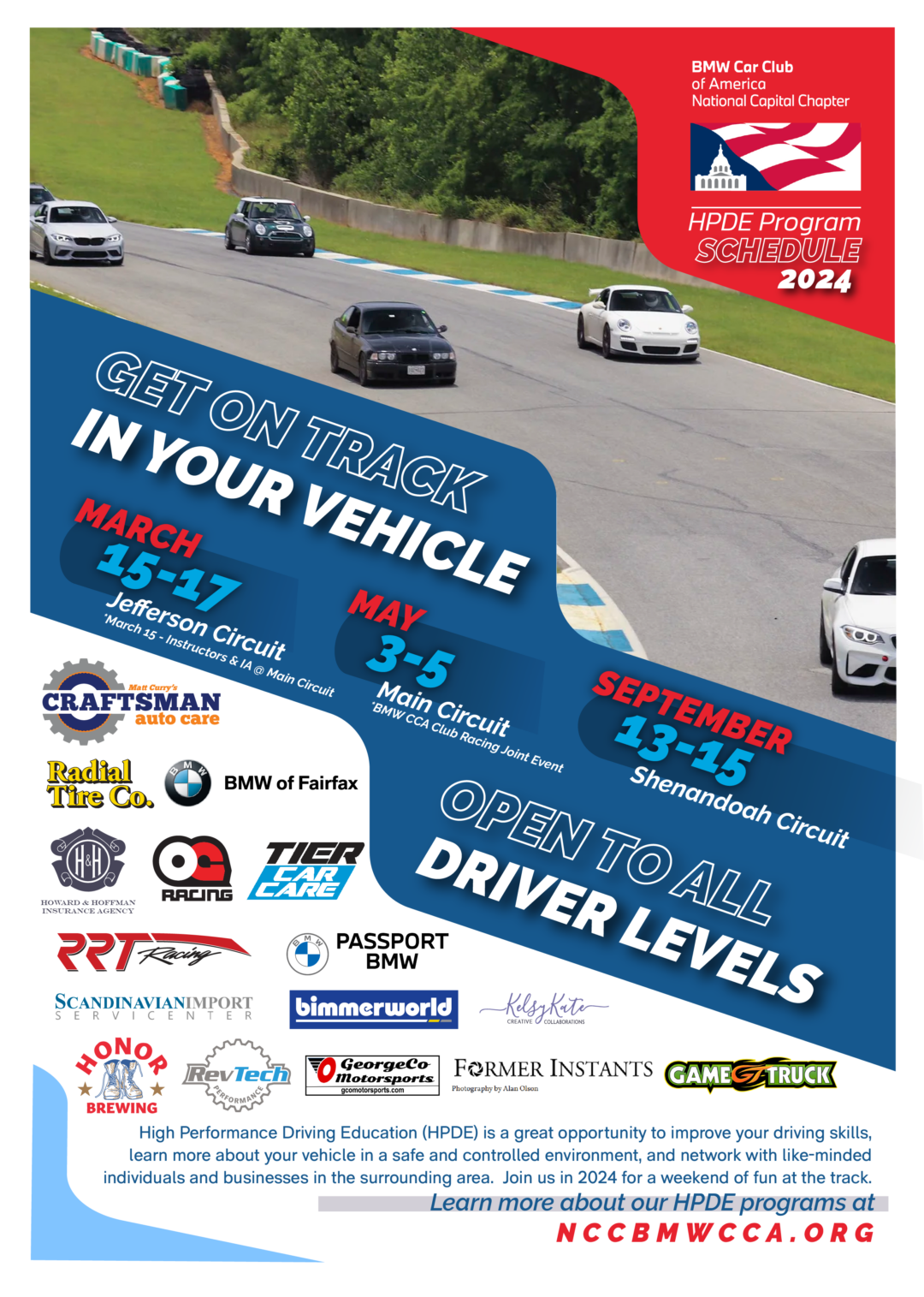 HIGH PERFORMANCE DRIVING SCHOOLS - National Capital Chapter - BMW Car ...